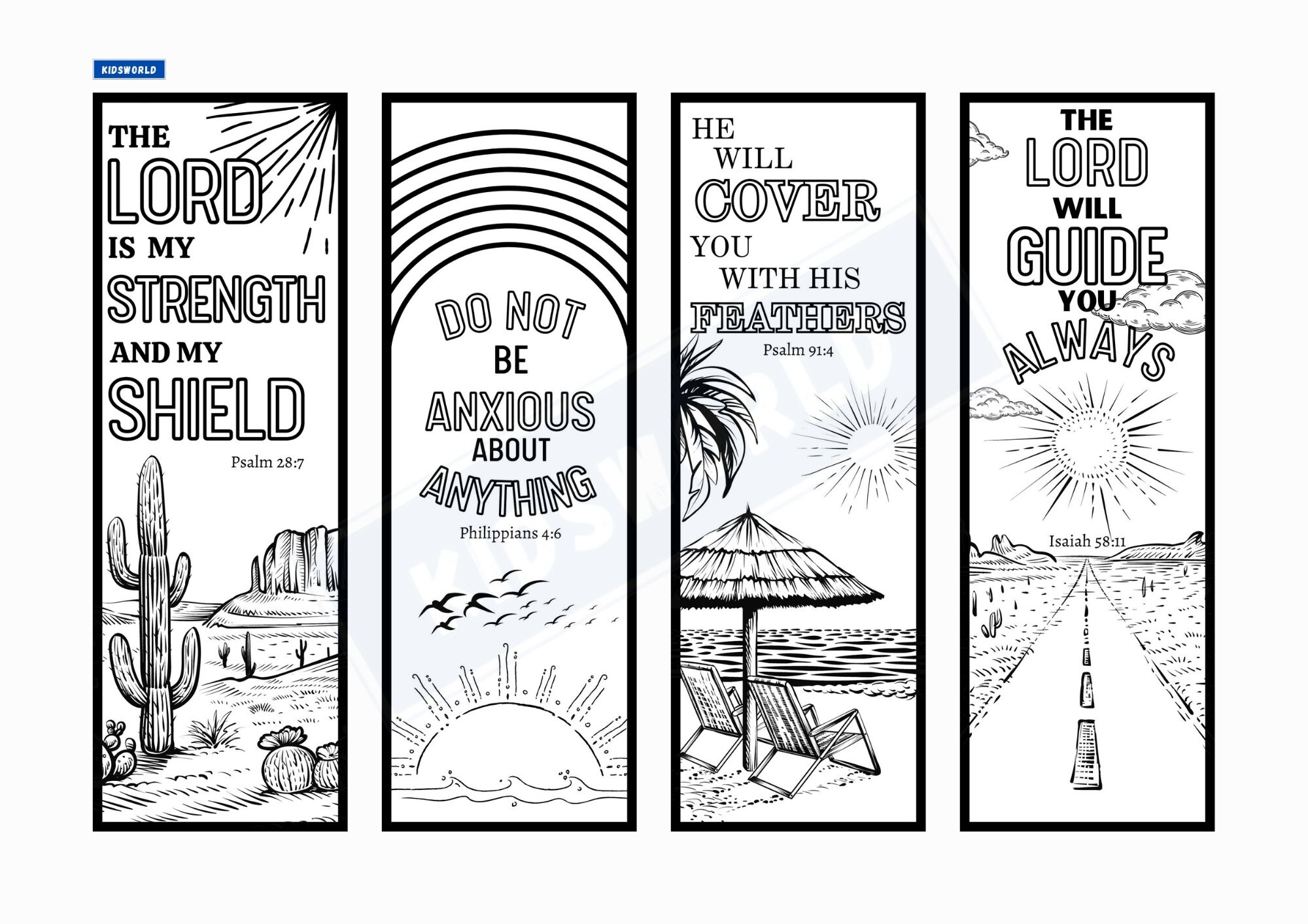 Bible Verse IX Color Your Faith: Printable Bible Verse Bookmarks ...