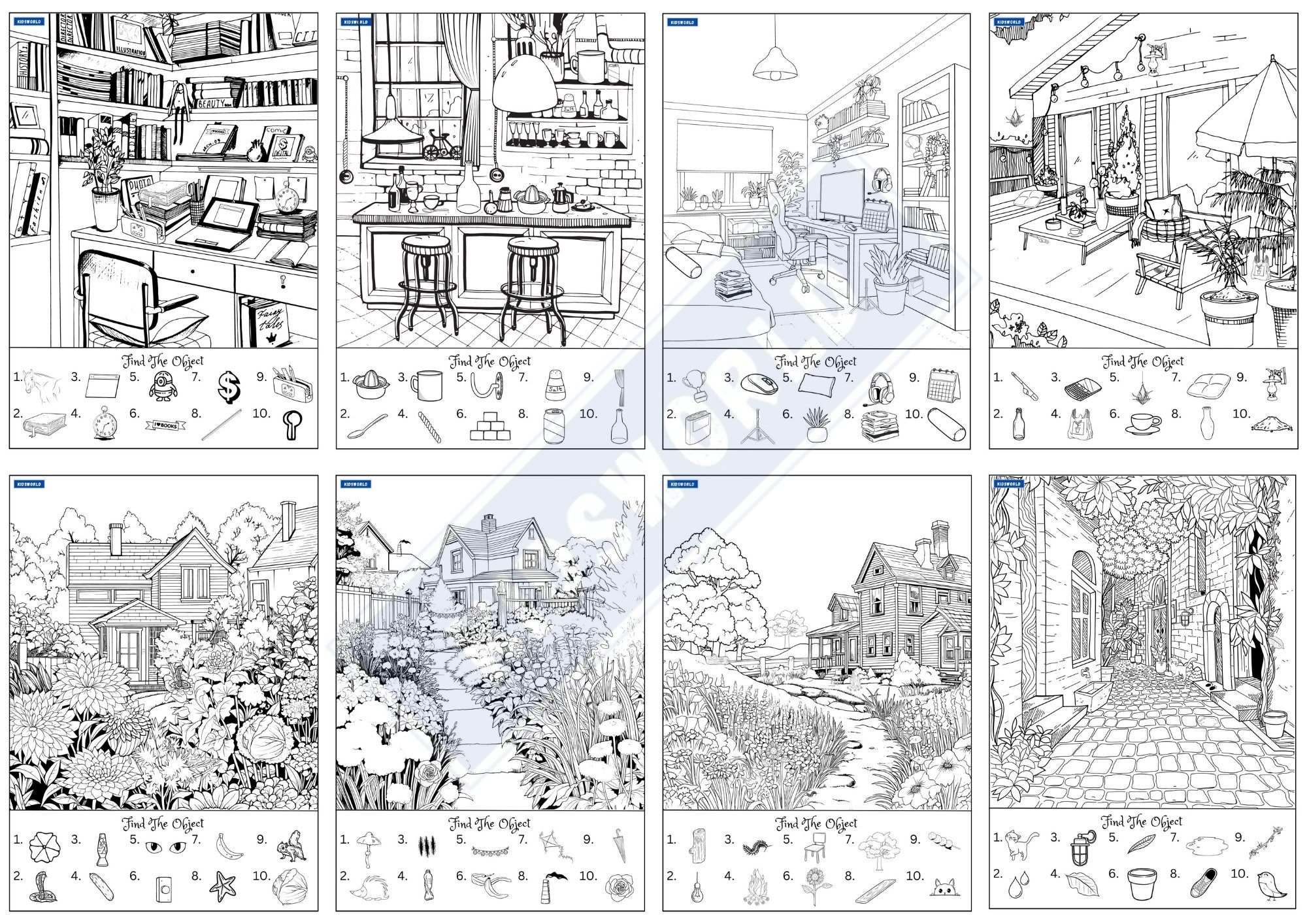 Find the Objects Activities Bundle Printable Pages Kids Fun Activity ...