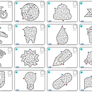 Printable MAZE Challenge Pages for Kids 94 Pages.(stage 1-2) | Children ...