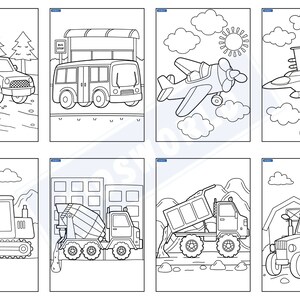 Vehicle Kids Coloring Pages, Fun Coloring Pages for Kids, Coloring ...