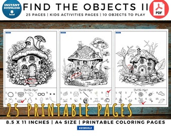 Find the Objects IV Activities Printable Pages| Kids Activities Pages ...