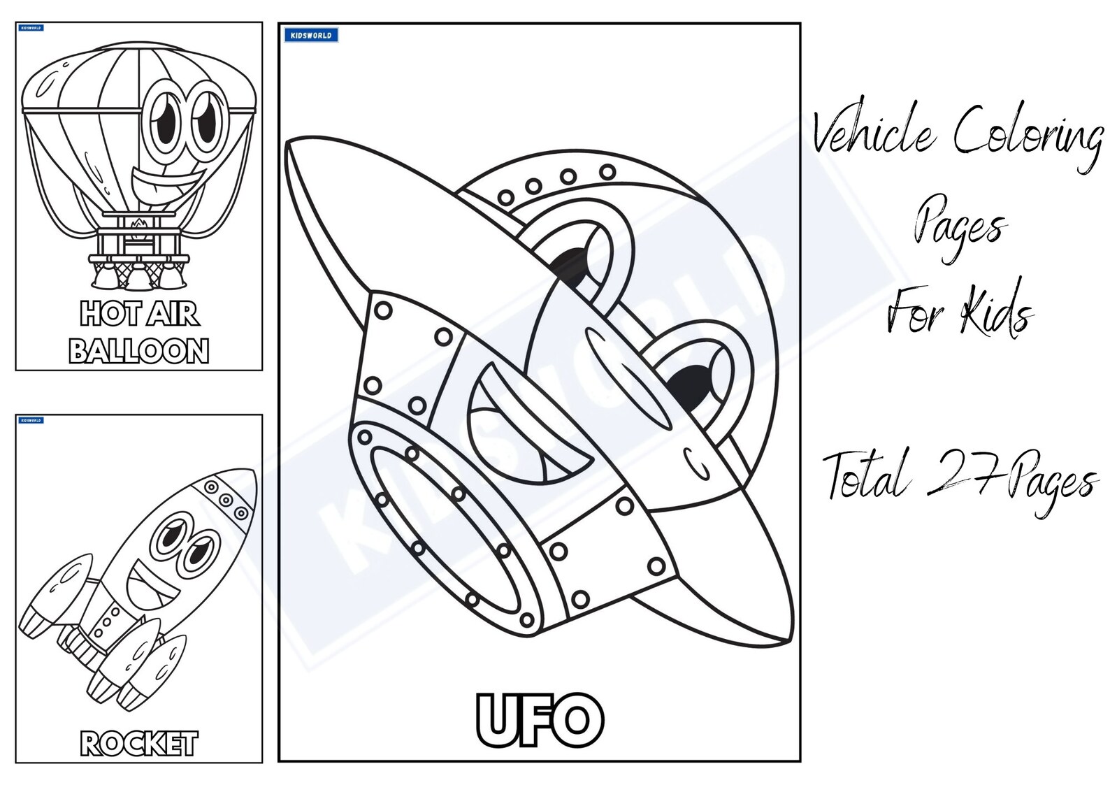 Vehicle Kids Coloring Pages for Kids Printable Coloring Pages for Kids ...
