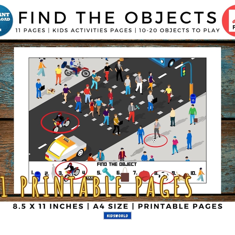 Hidden Objects Poster - Etsy