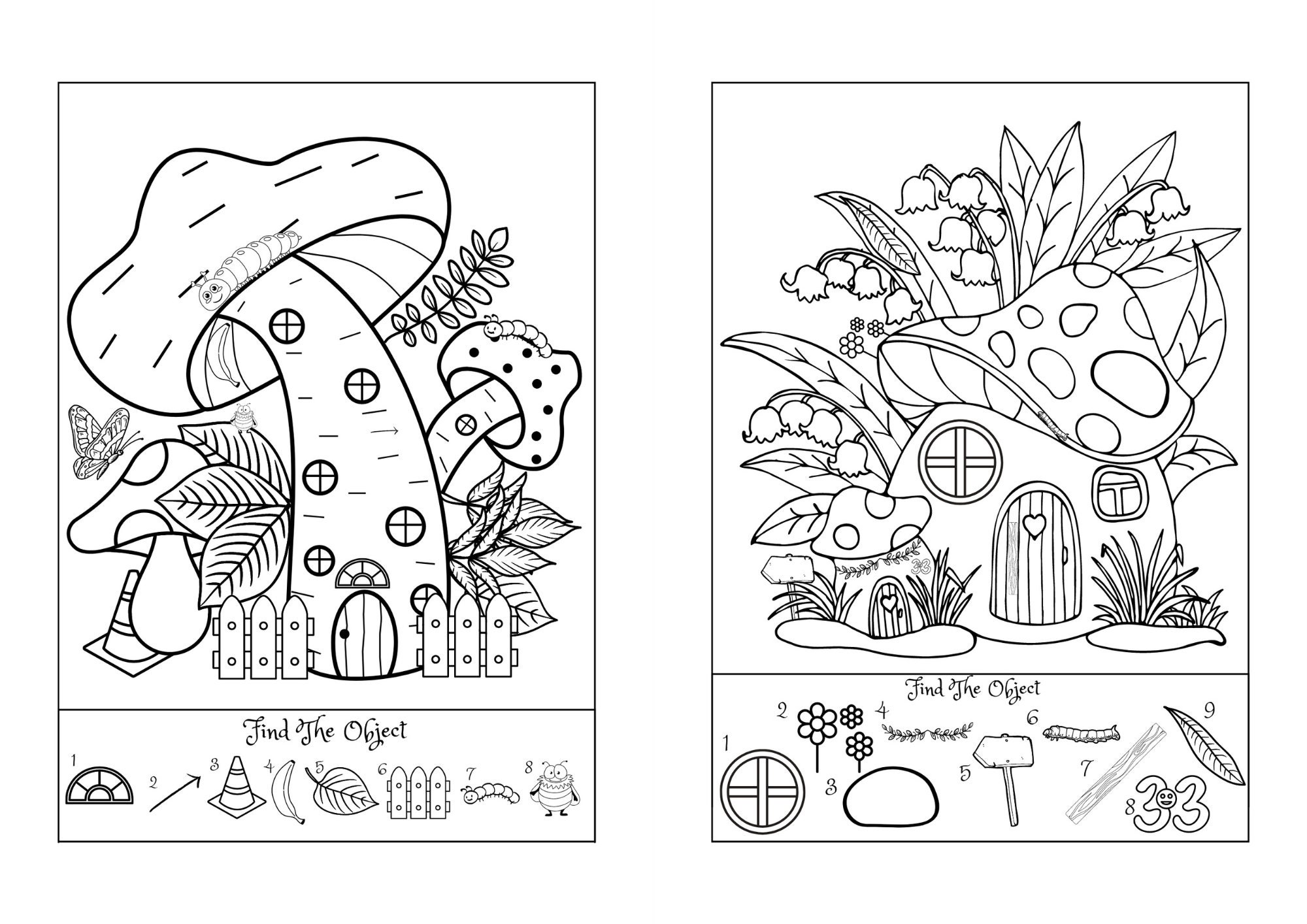 Find the Objects Activities Printable Pages | Kids Activities Pages ...