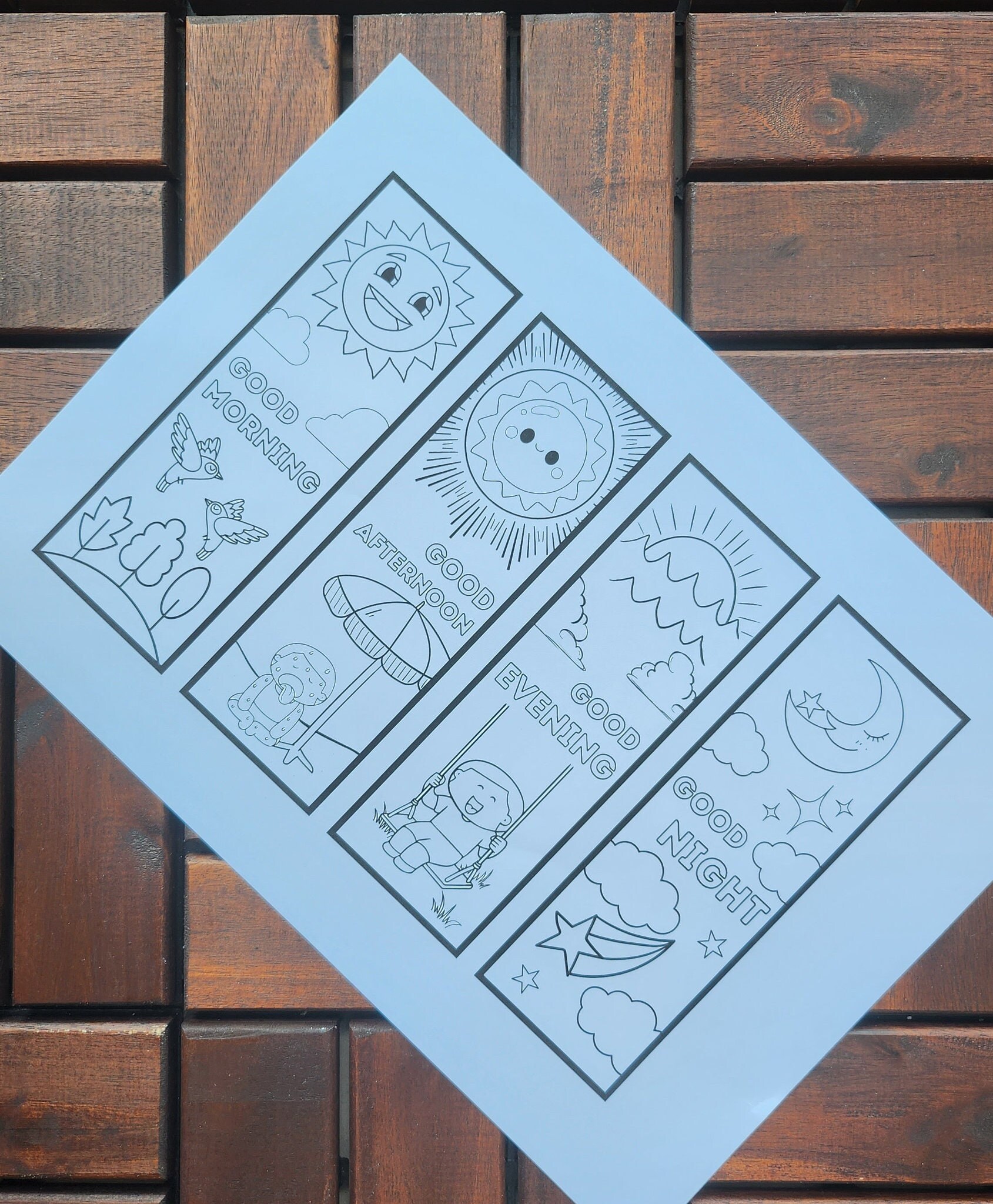 Printable Coloring Bookmarks for Kids. Instant Download. 4 DIY Coloring ...