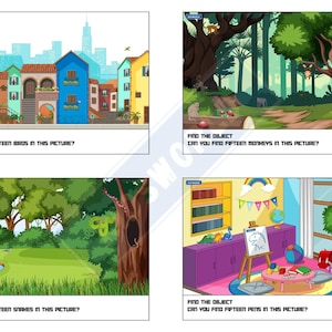 Find the Objects IV Activities Printable Pages| Kids Activities Pages ...