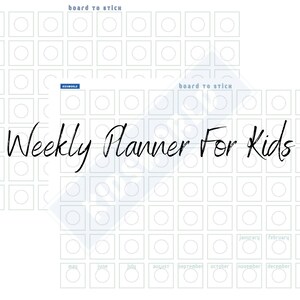 Weekly Planner for Kids, Kids Weekly Planner Printable Pages, Visual ...