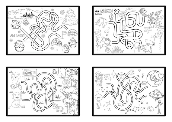 Challenging Coloring Pages For Kids