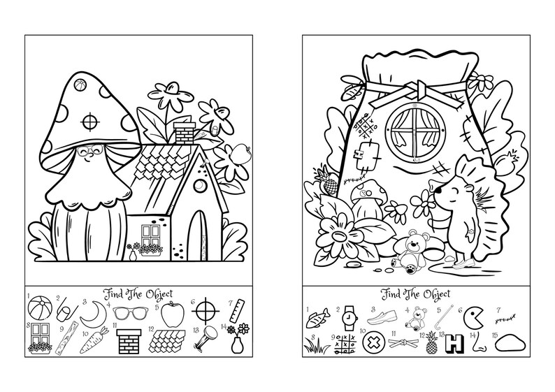 Find the Objects Activities Printable Pages | Kids Activities Pages ...