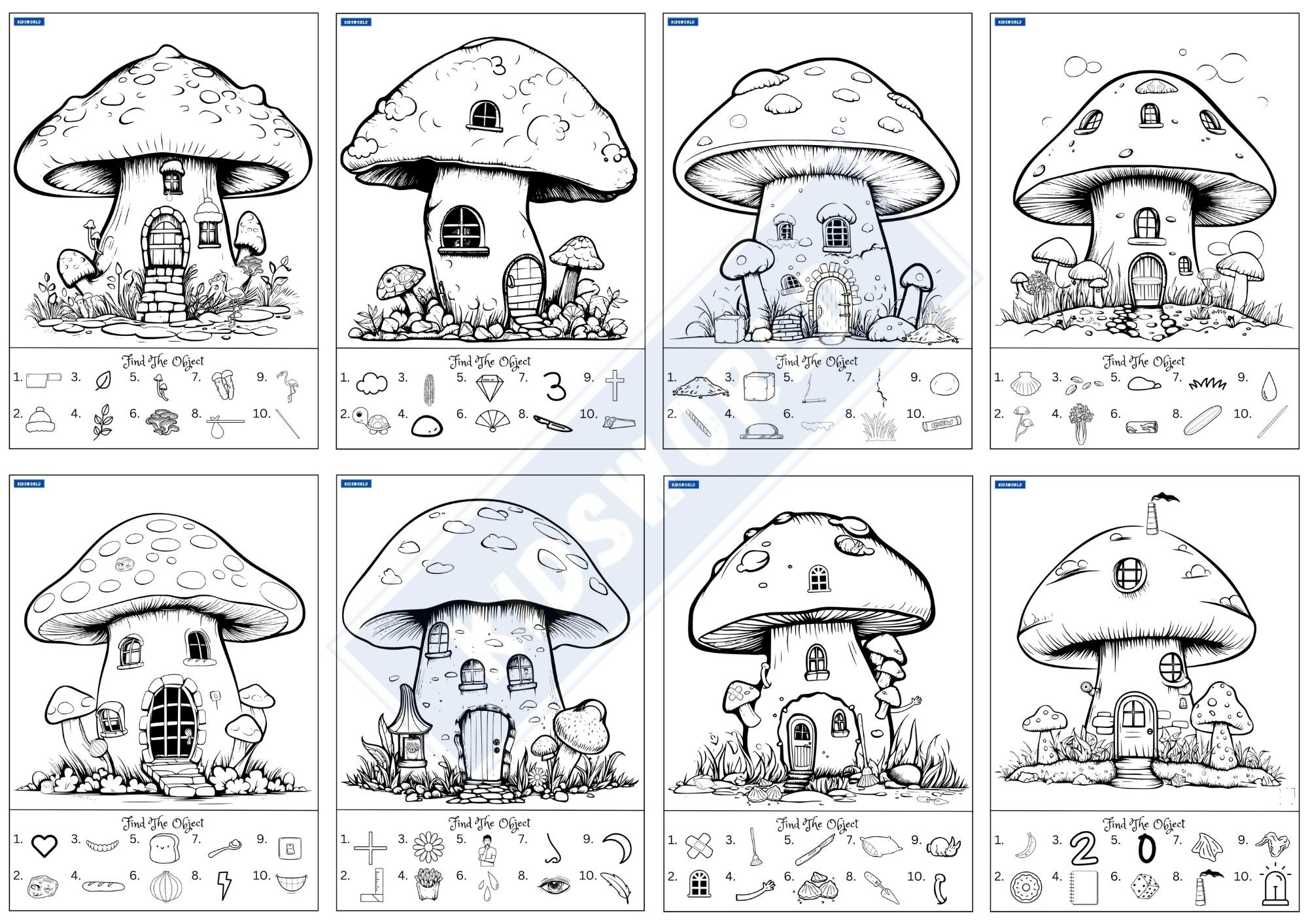 Find the Objects Activities Bundle Printable Pages| Kids Fun Activity ...