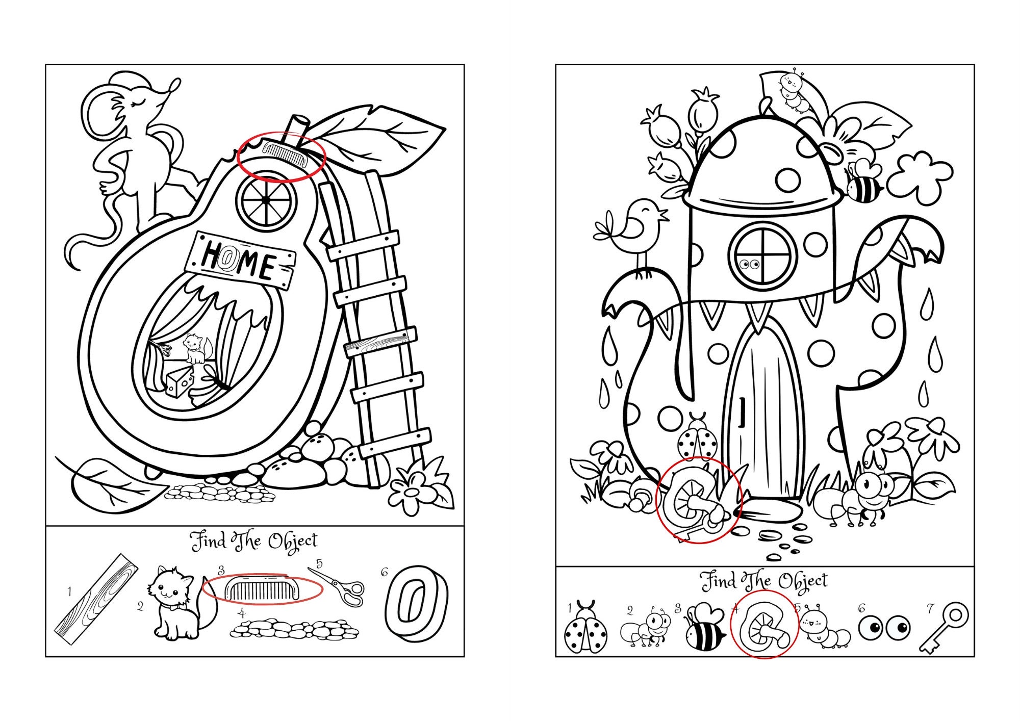 Find the Objects Activities Printable Pages | Kids Activities Pages ...