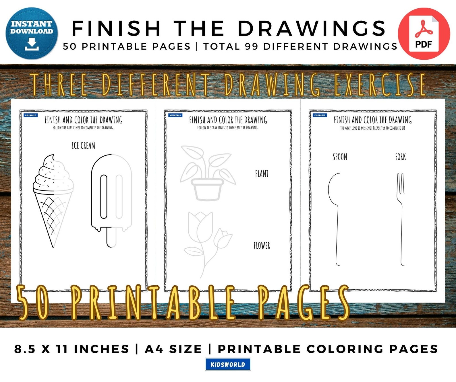 Finish the Drawing Printable Activities for Kids | Kids Busy Coloring ...