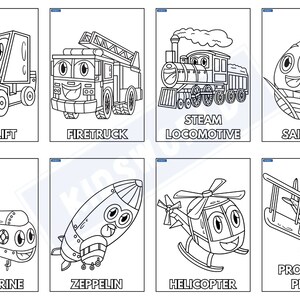 Vehicle Kids Coloring Pages for Kids | Printable Coloring Pages for ...