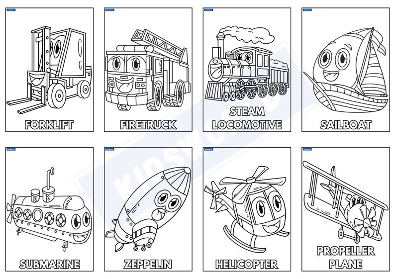 Vehicle Kids Coloring Pages for Kids Printable Coloring Pages for Kids ...