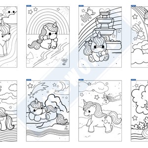Unicorn Printable Coloring Pages for Kids 10 Coloring Pages Busy ...