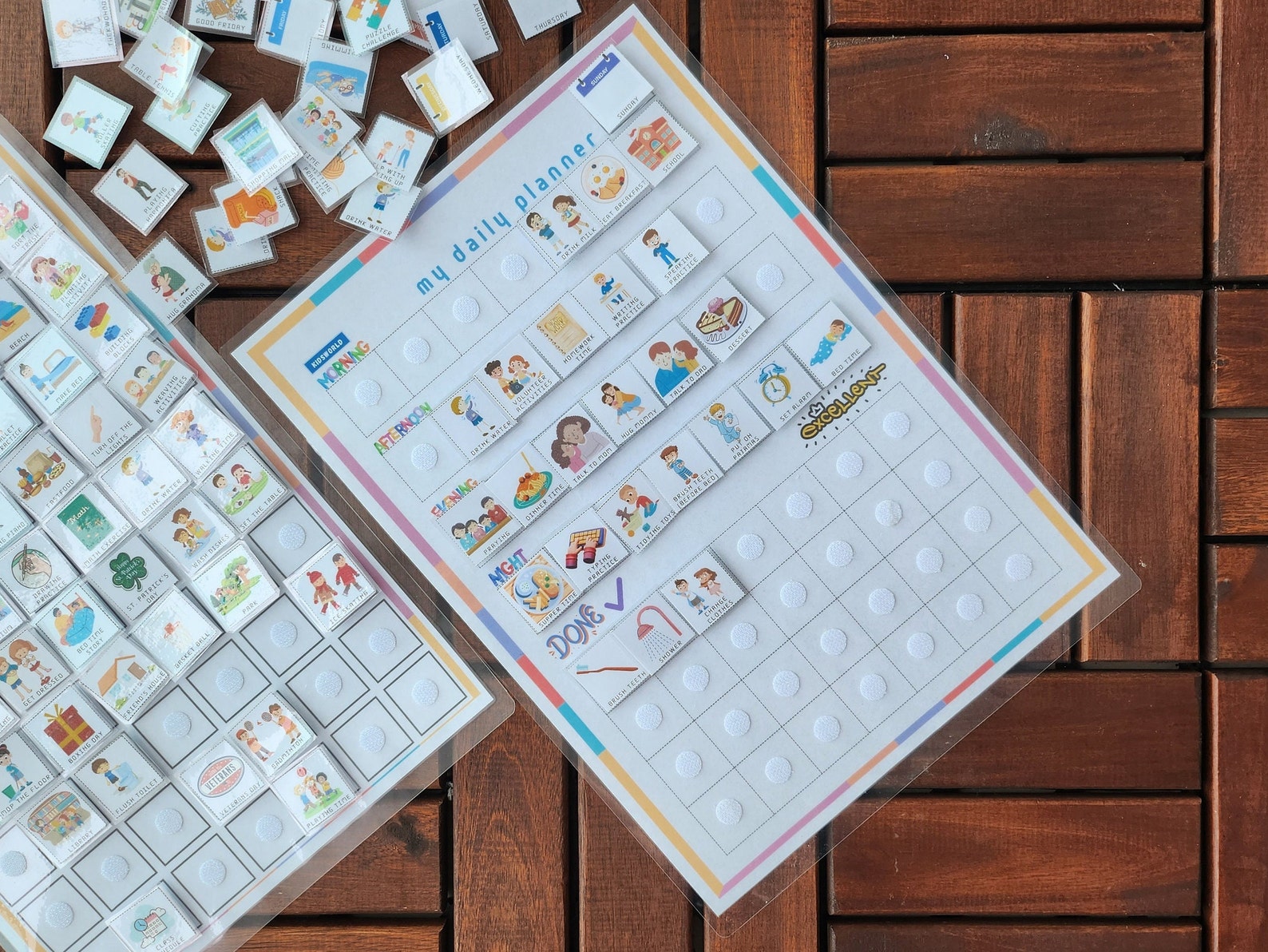 Kids Daily Planner, Daily Kids Calendar, Visual Schedule for Toddlers ...