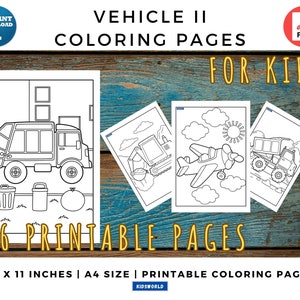 Vehicle Kids Coloring Pages, Fun Coloring Pages for Kids, Coloring ...