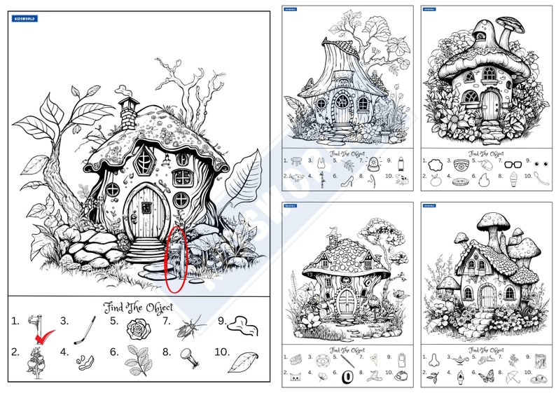 Find the Objects II Activities Printable Pages| Kids Activities Pages ...