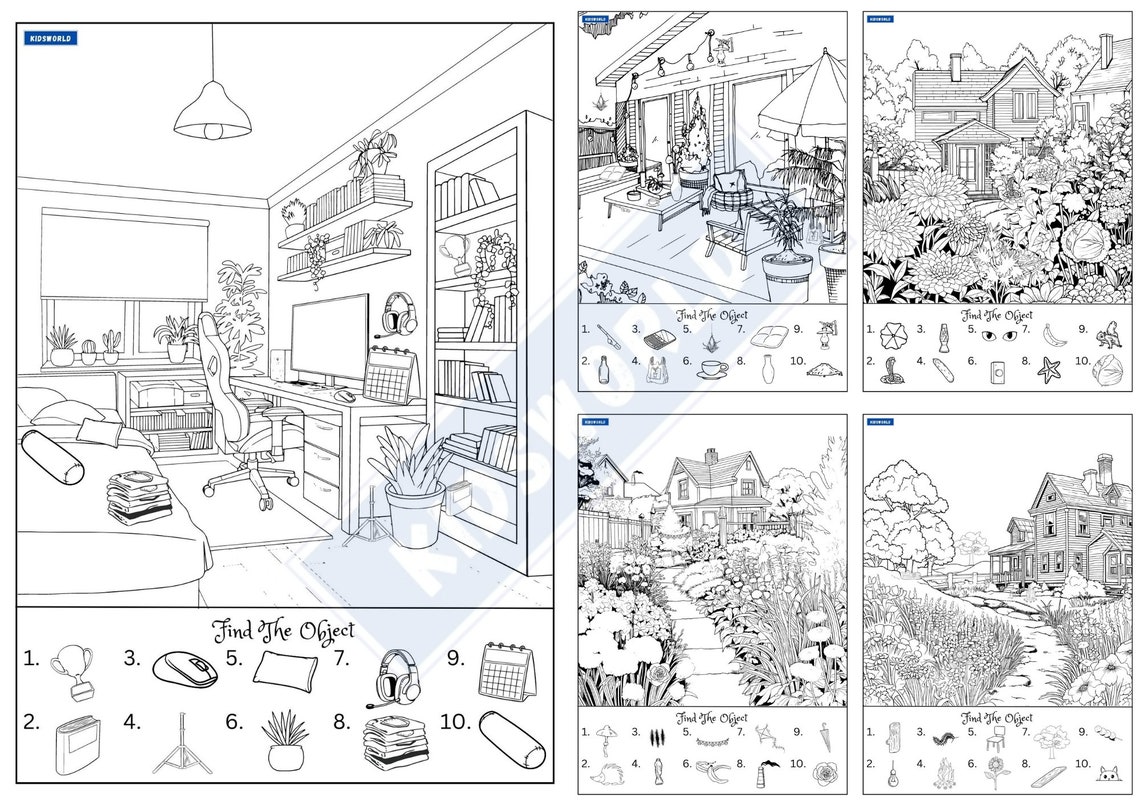 Find the Objects III Activities Printable Pages| Kids Activities Pages ...