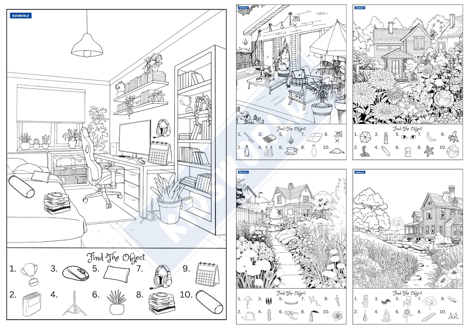 Find the Objects III Activities Printable Pages| Kids Activities Pages ...