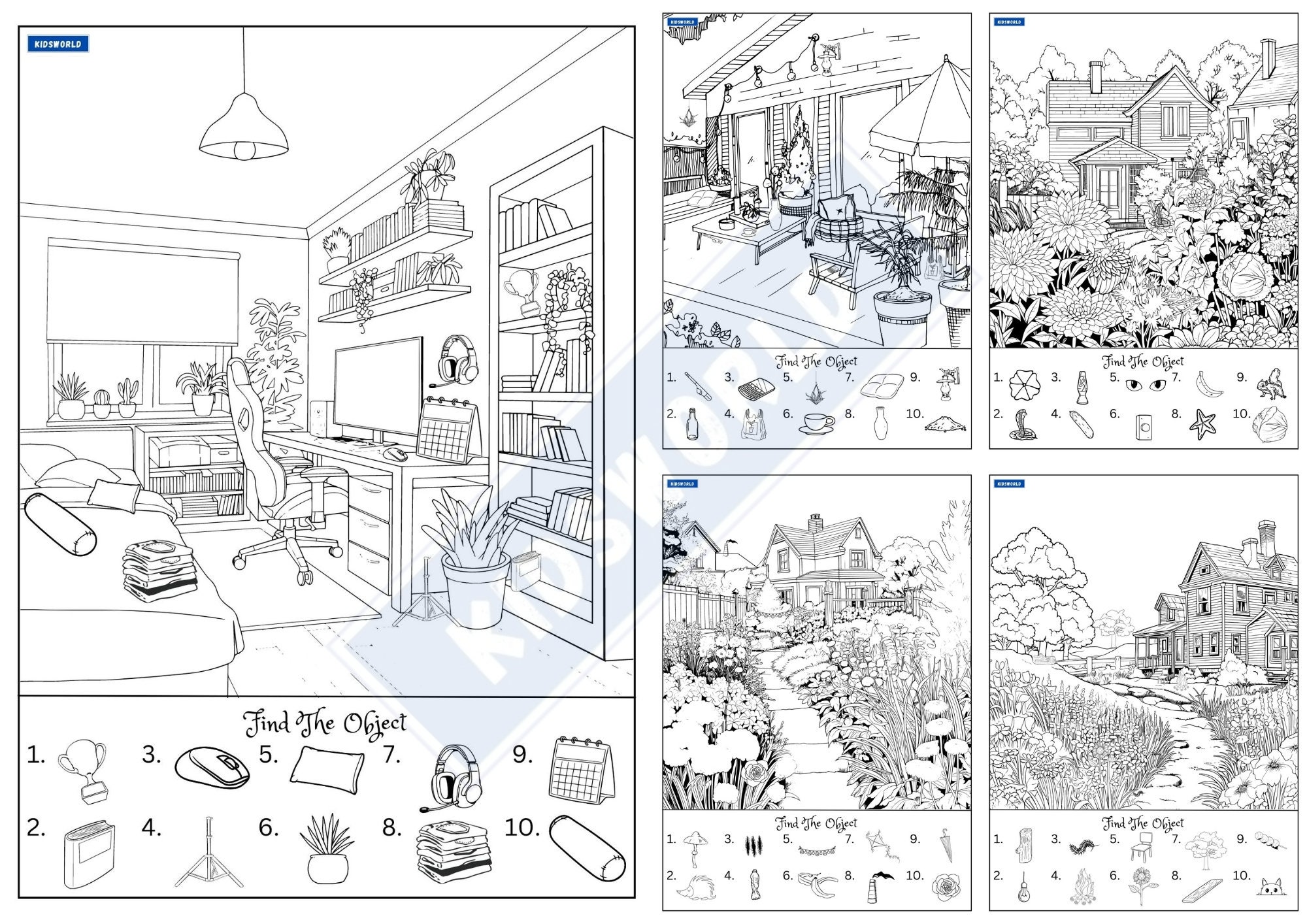 Find the Objects III Activities Printable Pages| Kids Activities Pages ...