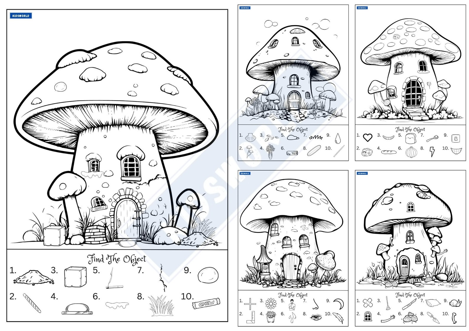 Find the Objects II Activities Printable Pages| Kids Activities Pages ...