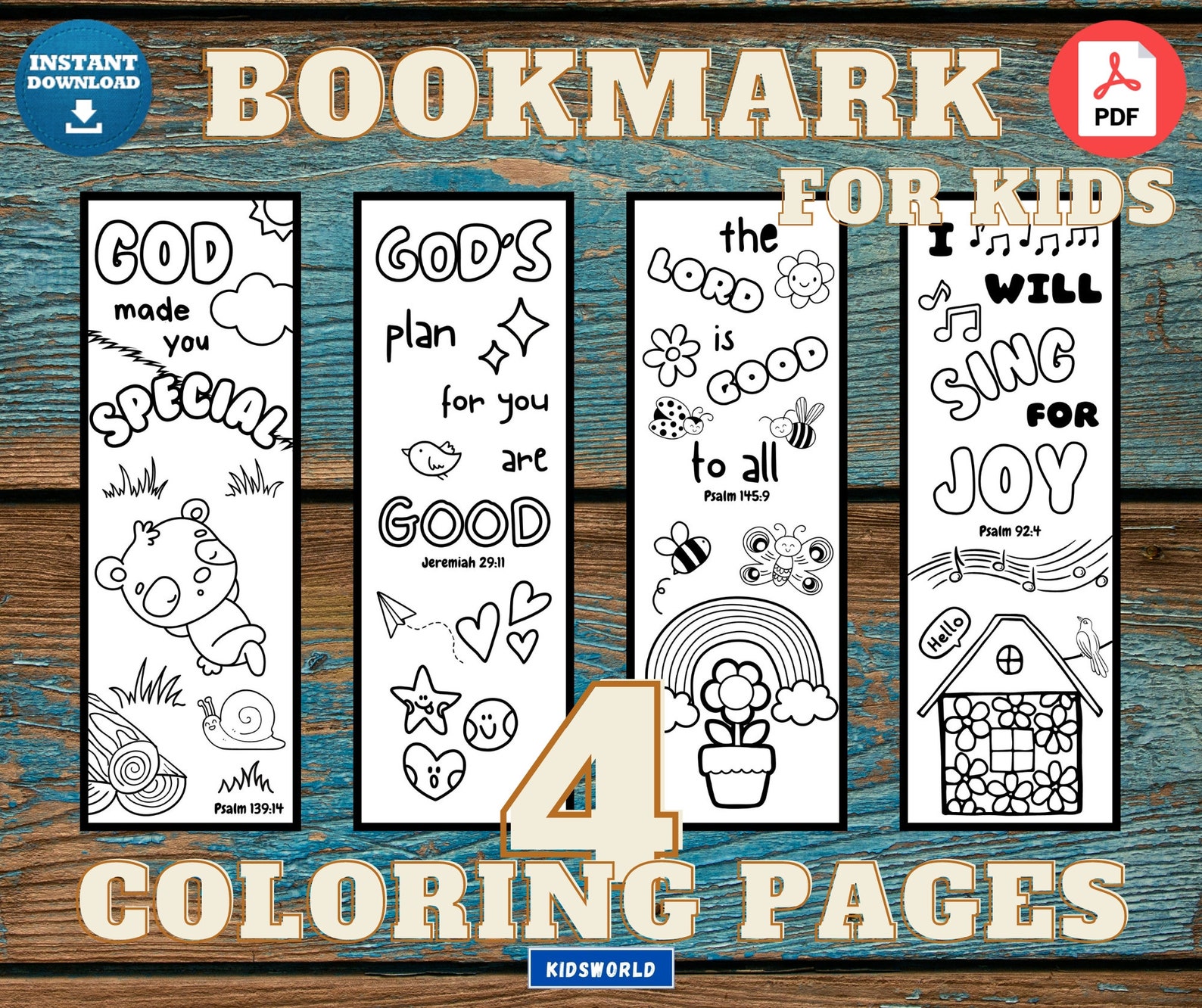 Kids Bible Verse V Bookmarks, Kids Coloring Bible Verse Bookmarks, Kids ...