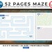 Printable MAZE Challenge Pages for Kids 35 Pages.stage 1-4 Children's ...