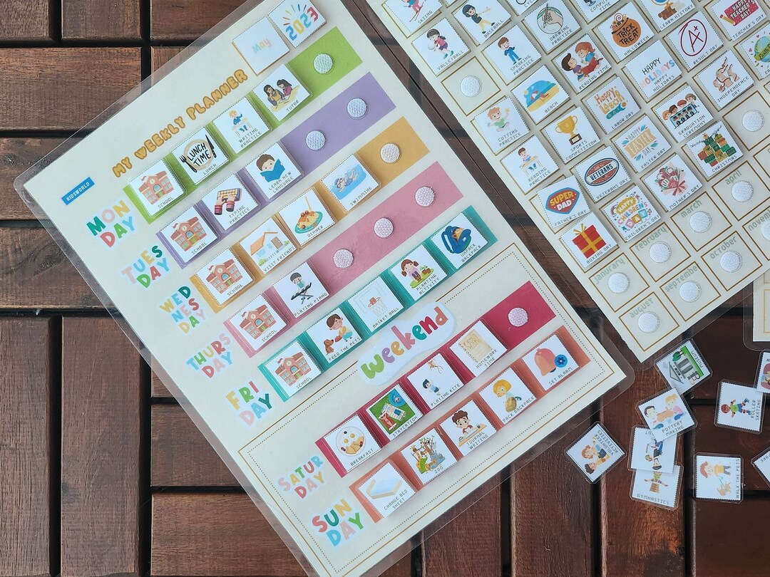 Weekly Planner, Weekly Planner for Kids, Kids Weekly Planner Printable ...