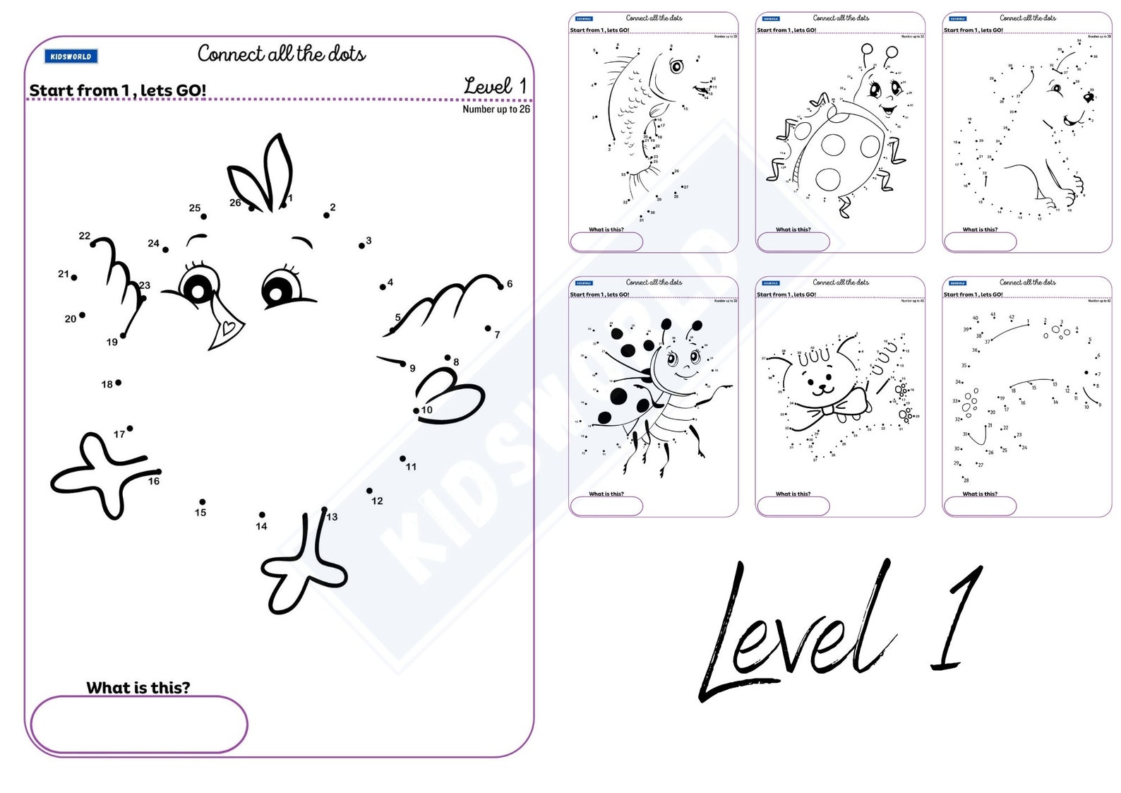 Connect the Dots Printable Pages (23 Pages), Dot to Dot Puzzle Pages ...