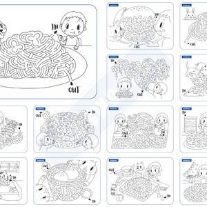 Printable MAZE Challenge Pages for All Age | 49 Pages | Busy Printable ...