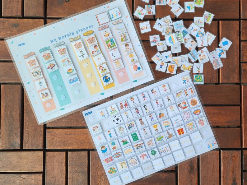 Weekly Planner for Kids, Kids Weekly Planner Printable Pages, Visual ...