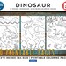 Dinosaur Printable Coloring Pages for Kids | 10 Coloring Pages | Busy ...