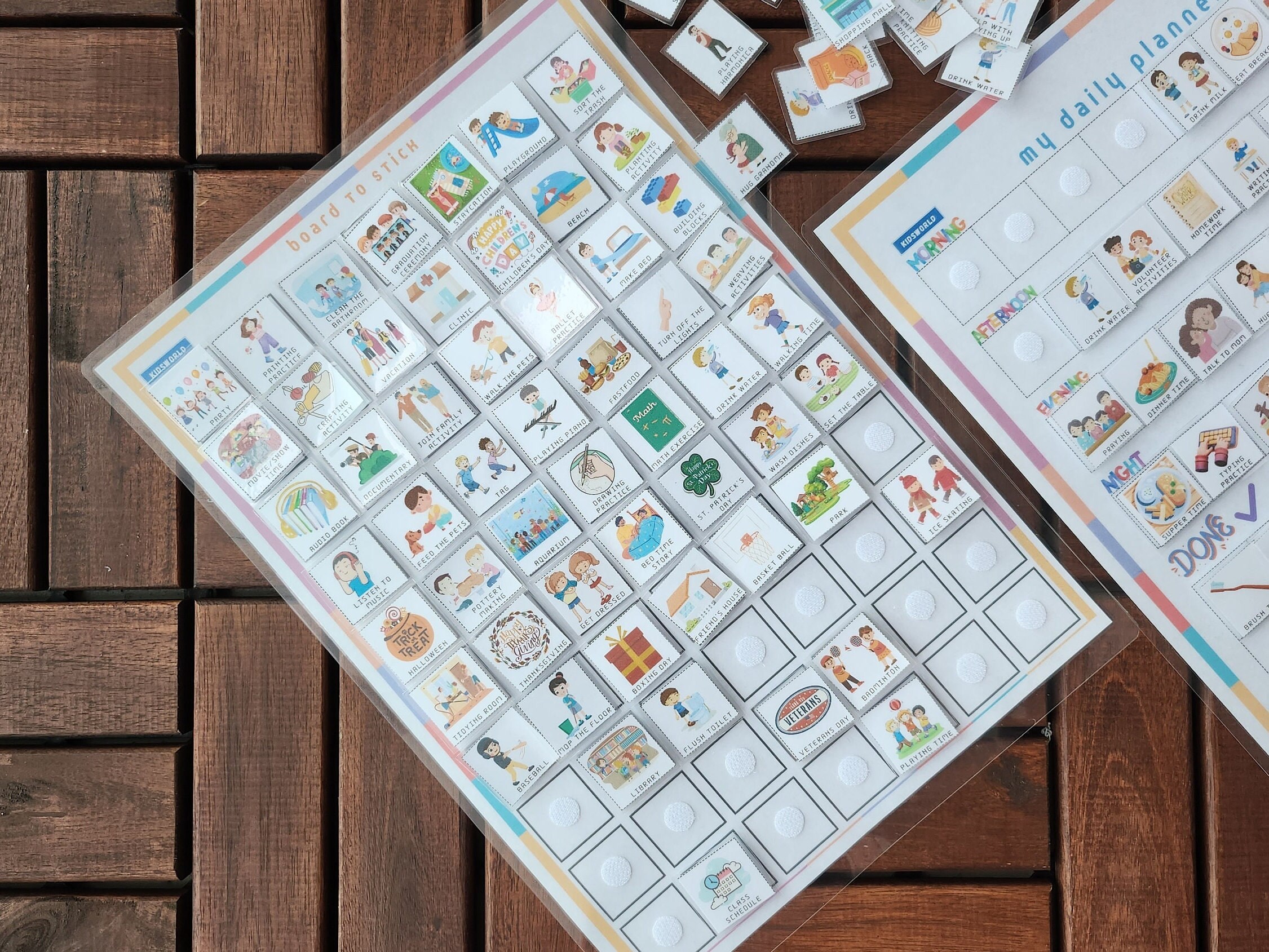 Kids Daily Planner, Daily Kids Calendar, Visual Schedule for Toddlers ...