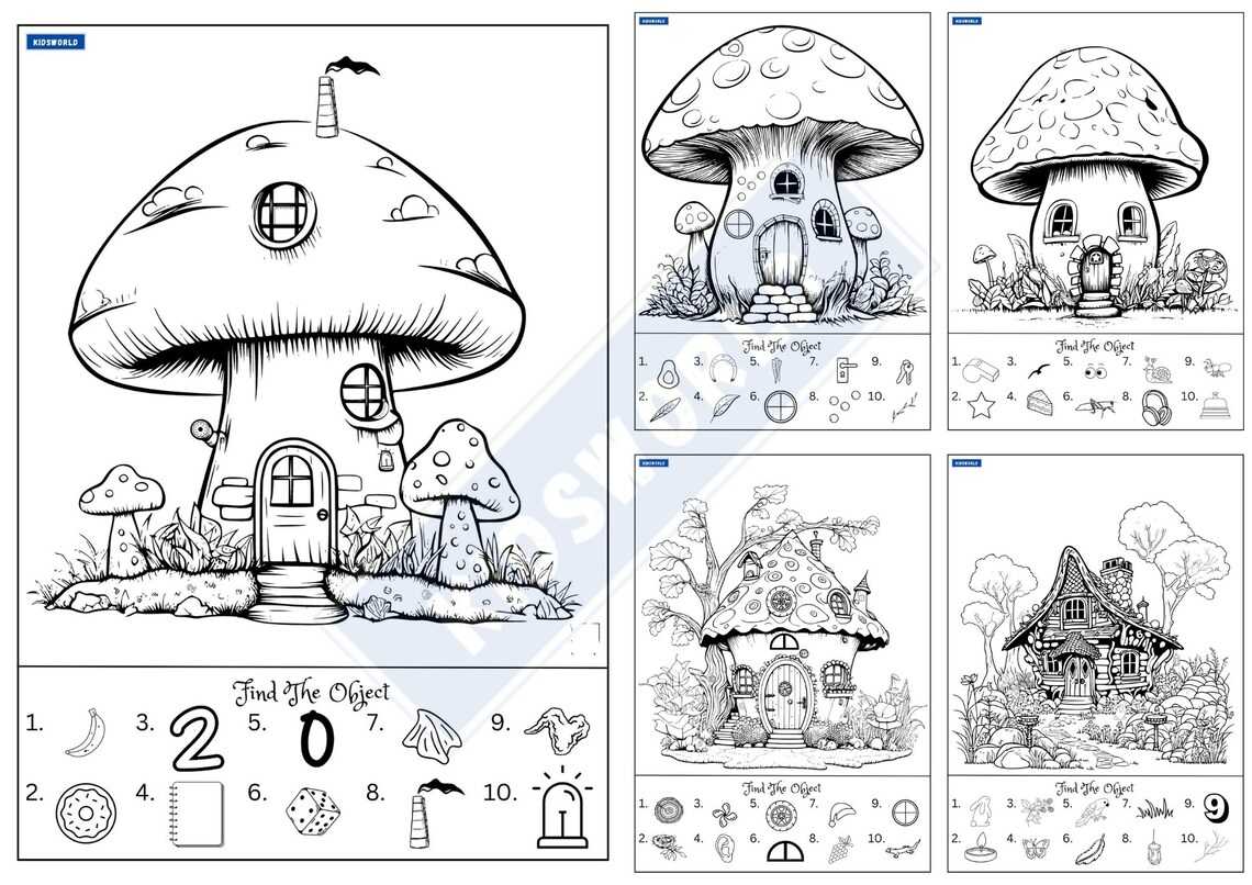 Find the Objects II Activities Printable Pages| Kids Activities Pages ...