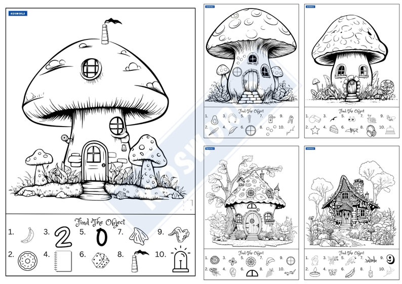 Find the Objects II Activities Printable Pages| Kids Activities Pages ...