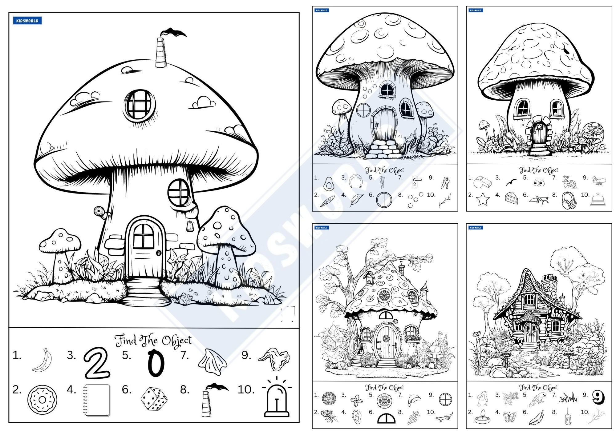 Find the Objects II Activities Printable Pages Kids Activities Pages ...