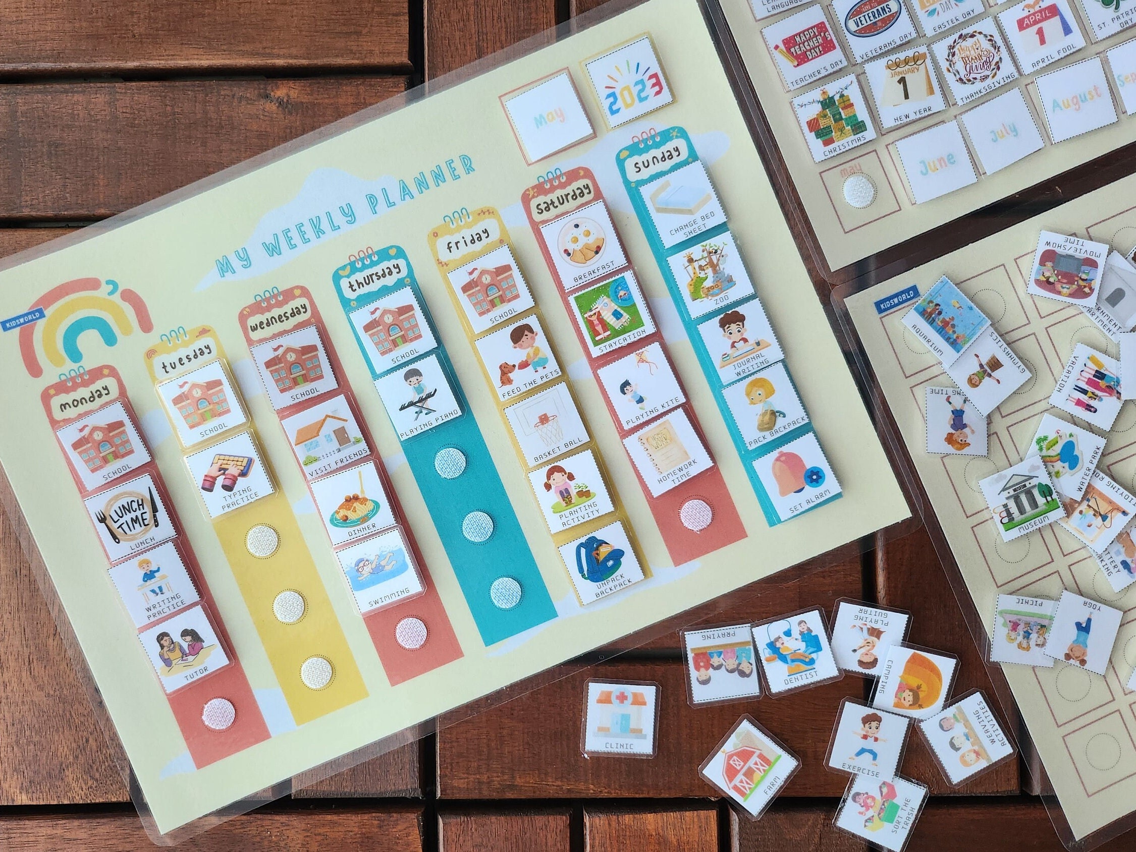 Weekly Planner for Kids, Kids Weekly Planner Printable Pages, Visual ...