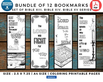 Printable Coloring Bookmarks for All Age. Instant Digital Download. 4 ...