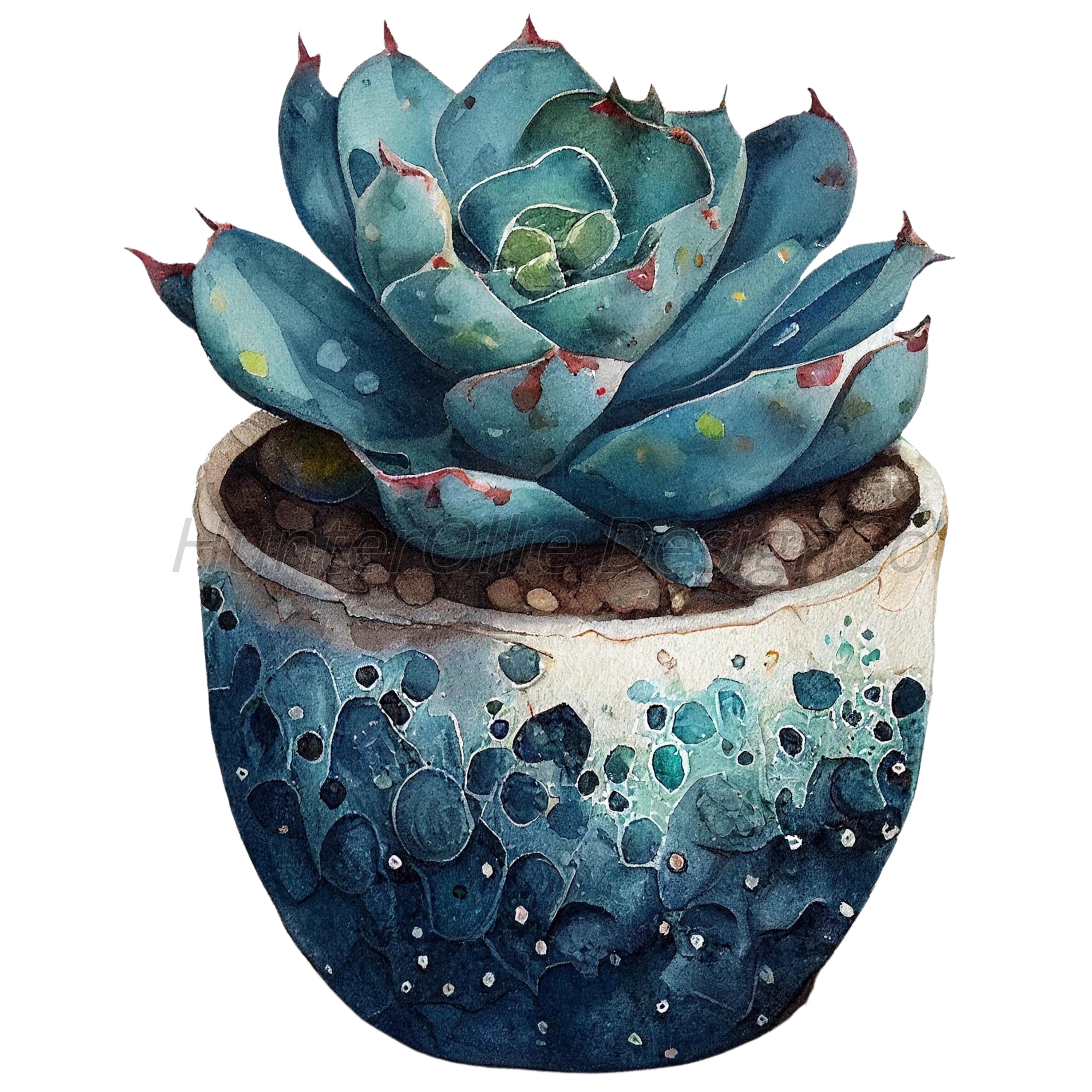 Succulents Clip Art – 12 High Quality Jpegs – Clip Art – Scrapbooking ...