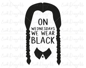 Wednesday Silhouette Svg - Etsy