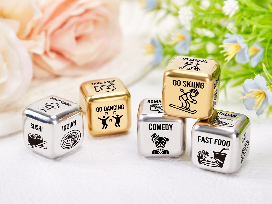 Personalized Movie/food Dice Engraved Dice Custom Movie Dice Date Night ...