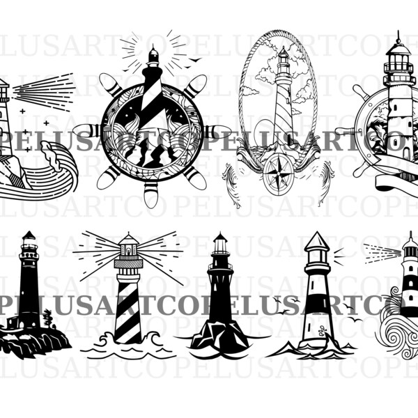 Lighthouse Svg - Etsy