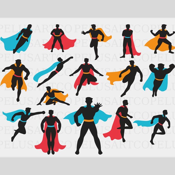 Superhero Svg - Etsy