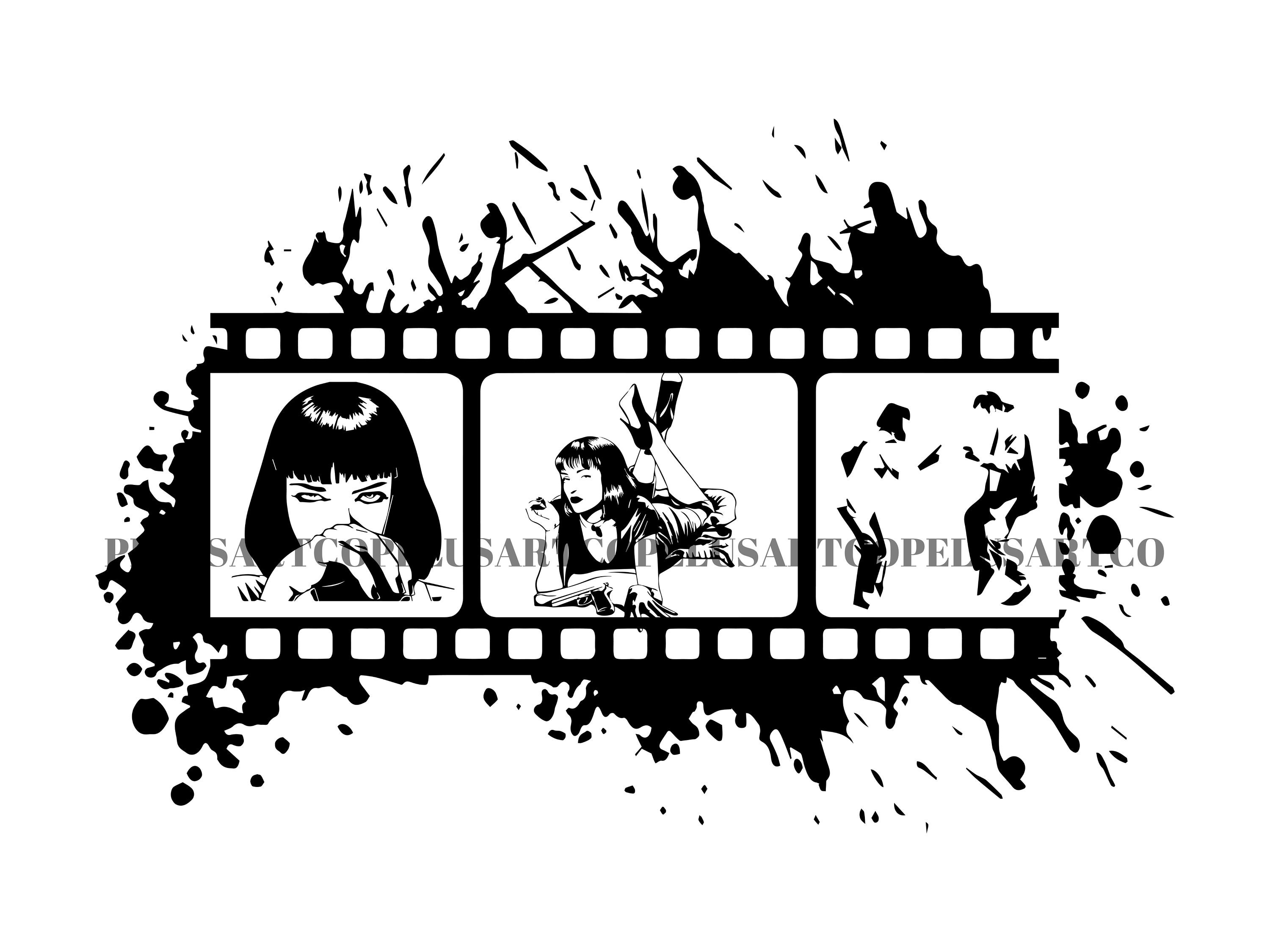 Pulp Fiction Svg, Mia Wallace Svg, Quentin Tarantino Svg, Uma Thurman ...