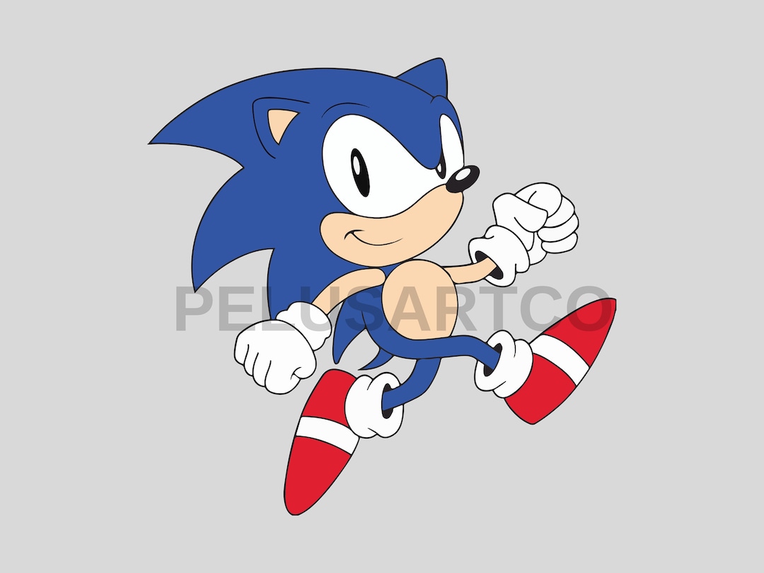 Sonic Svg, Sonic Cricut, Sonic the Hedgehog, Cartoon Svg, Sonic Vector ...