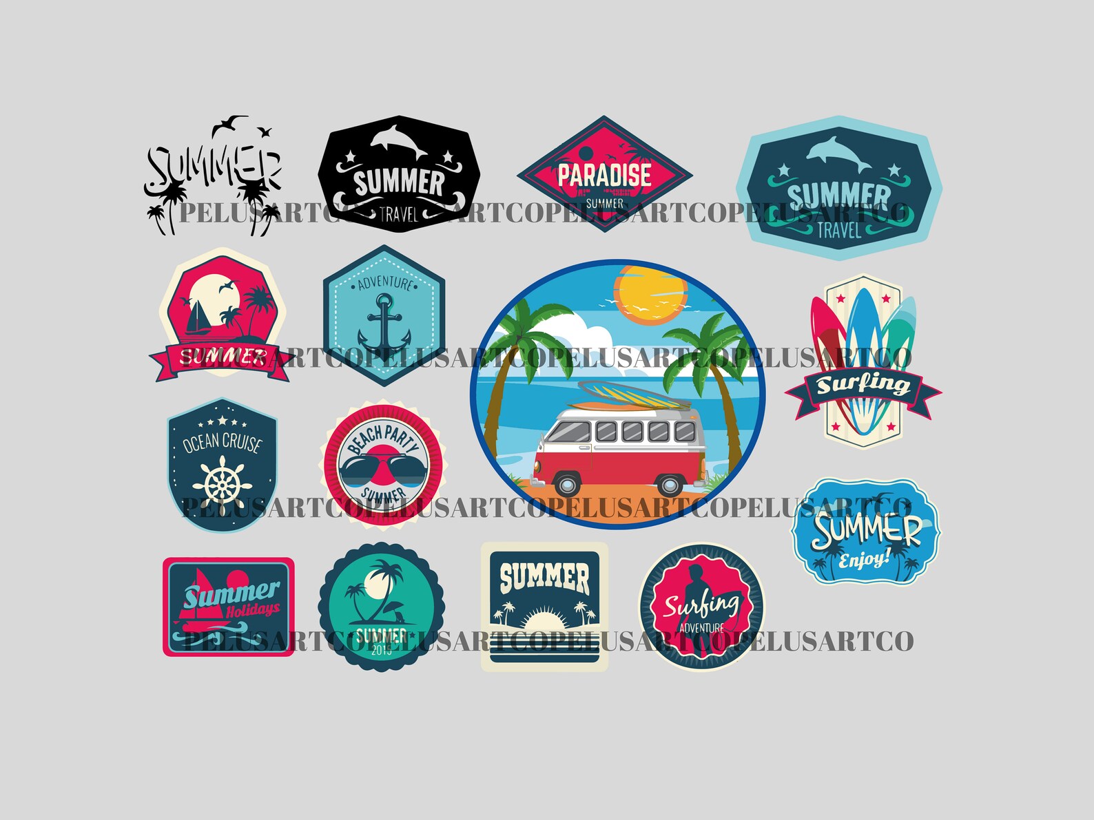 Summer Svg Bundle, Paradise Svg, Beach Svg, Ocean Svg, Summer Holiday ...