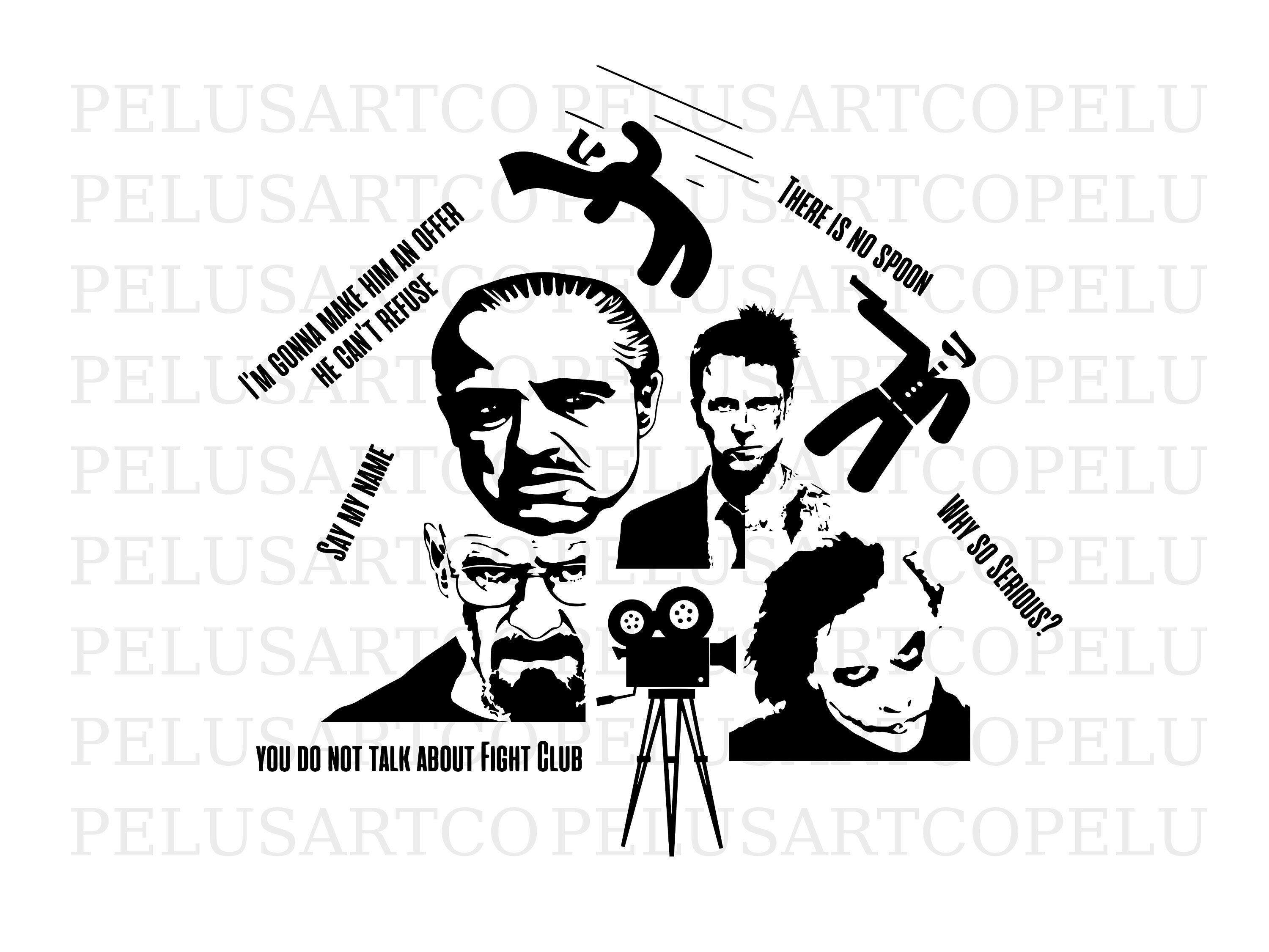 Movie Svg Cinema Svg Movie Character Svg Godfather Svg - Etsy