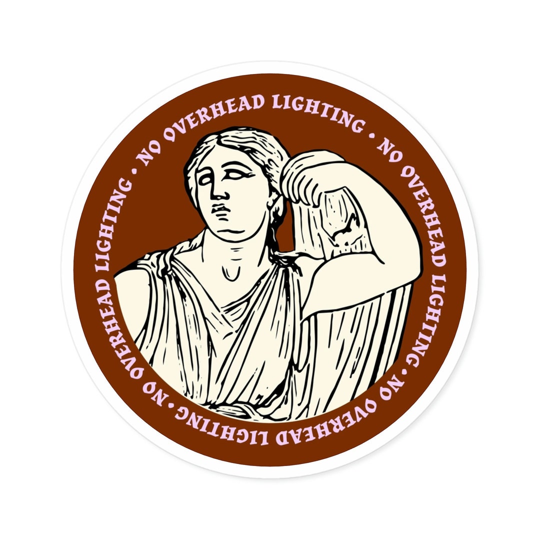 Overhead Lighting 3" Round Vinyl Sticker - Etsy