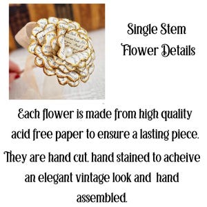 Song Lyrics Paper Flowers, Wedding Vows on Vintage Paper Roses, 1st ...